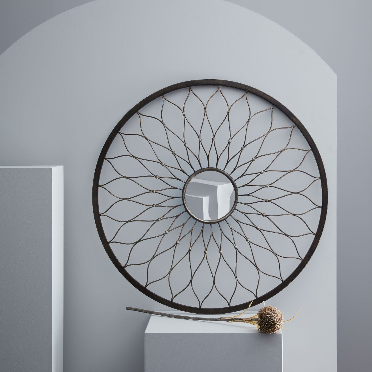 Geometric patterned Wall Mirror – Barnes & Fadden